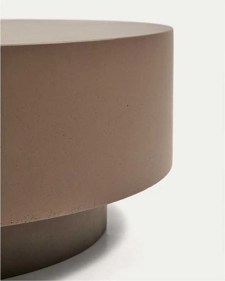 Betonový kulatý zahradní konferenční stolek ø 60 cm Garbet – Kave Home