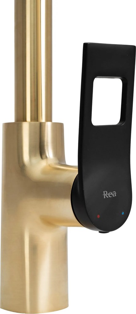Rea Soul, kuchyňská baterie, zlatá-černá, REA-B6205