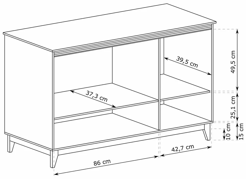 WINDSOR k | komoda W-1 | 135,5 cm | kašmír