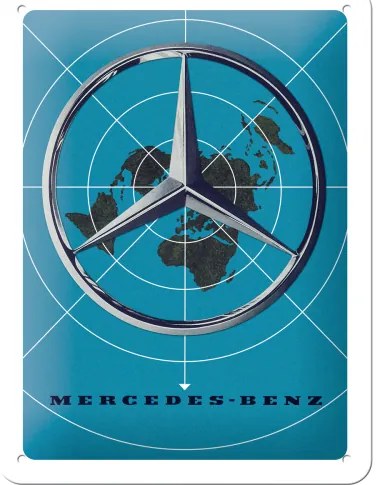 Postershop Plechová cedule: Mercedes-Benz (Map) - 15x20 cm