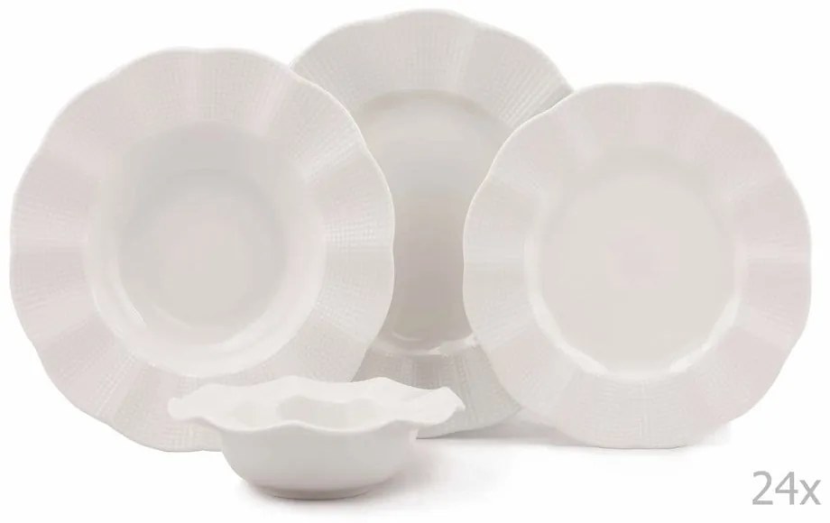 24dílná sada porcelánového nádobí Kutahya Viktor