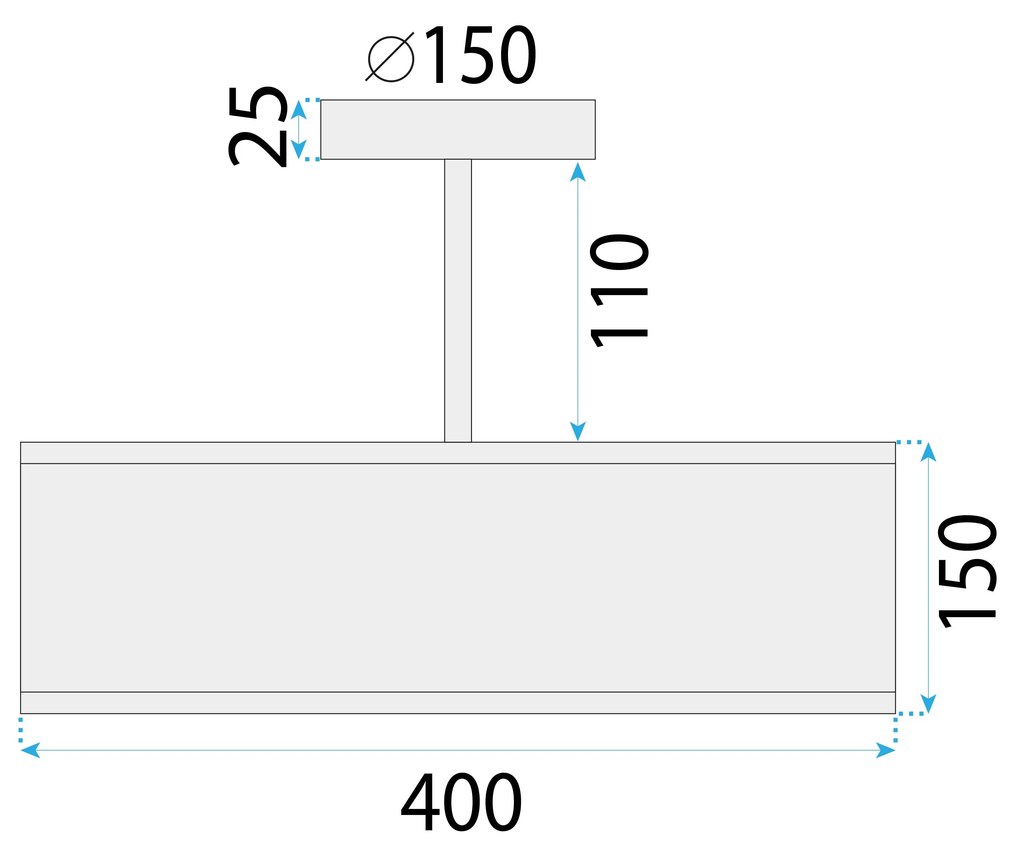 Toolight Toolight, stropní svítidlo 40cm, 3xE27, APP1581-3C, černá, OSW-05670