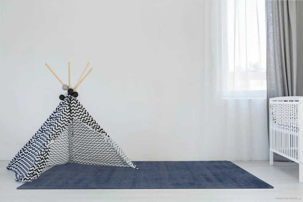 Obsession, Ručně tkaný kusový koberec Maori 220 Denim, 80x150, modrá, obývací pokoj