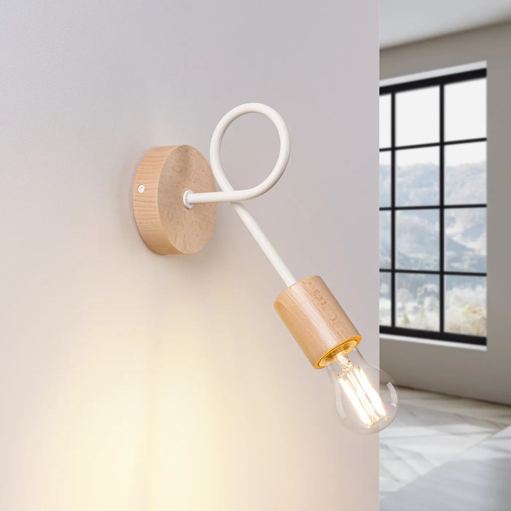 Sollux Lighting Nástěnné svítidlo EMBER bílé