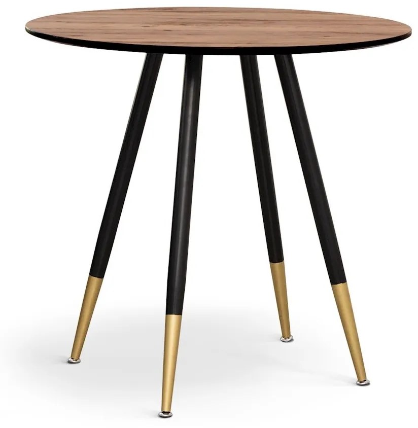 Concept design Kulatý ořechový jídelní stůl Bravo 80 cm