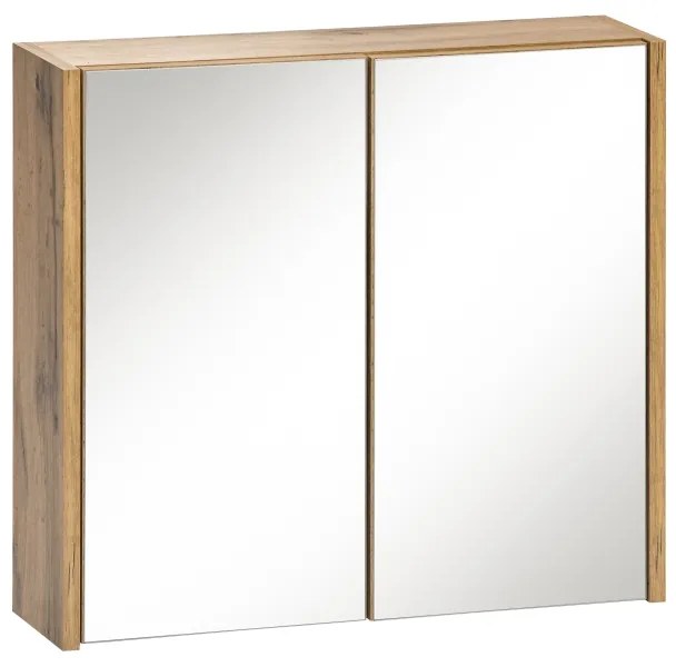 MAXIVA Závěsná skříňka se zrcadlem - IBIZA 840 white, šířka 60 cm, dub votan