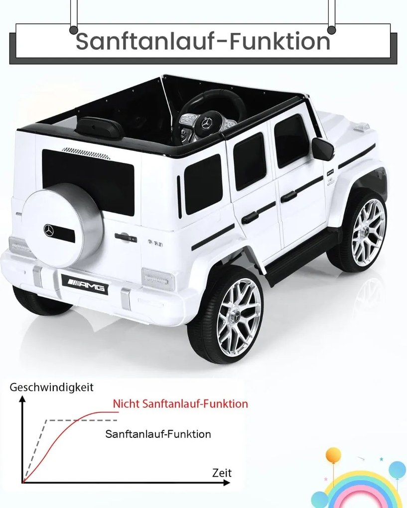 Costway Elektrické auto Mercedes Benz pro děti Elektrické dětské auto s hudbou