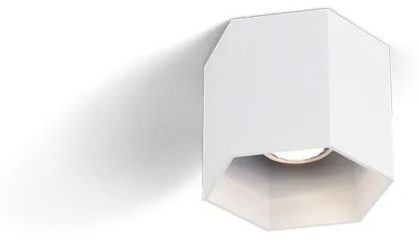 Wever Ducré 146520W0 Hexo 1.0 PAR16, bílé stropní šestiúhelníkové svítidlo, 1x35W GU10, výška 10cm