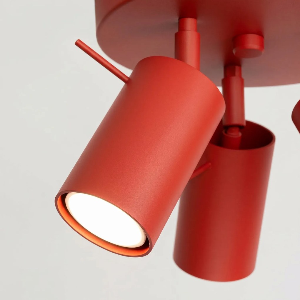 Sollux Lighting Stropní svítidlo RING 3P červené