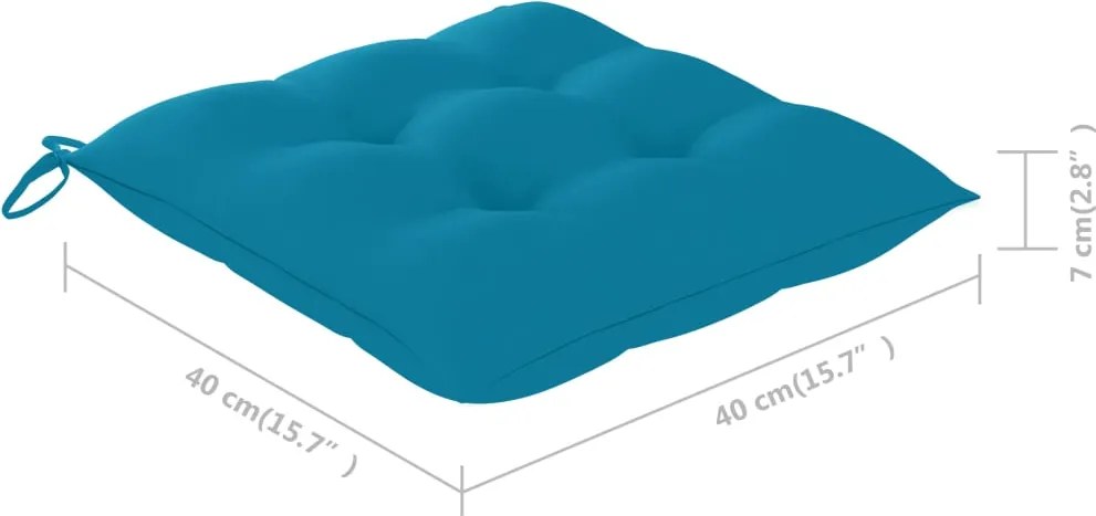 vidaXL Marketos Stohovatelné zahradní židle s poduškami 4 ks masivní teak