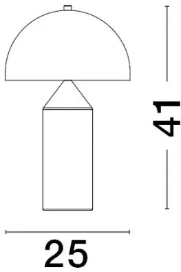 Designová stolní lampa Bolt
