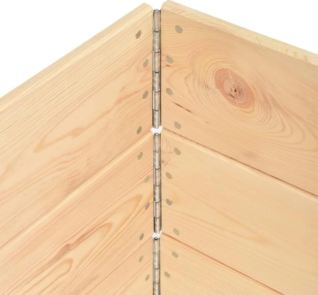 vidaXL Vyvýšené záhony 3 ks 50 x 100 cm masivní borové dřevo [3055165]