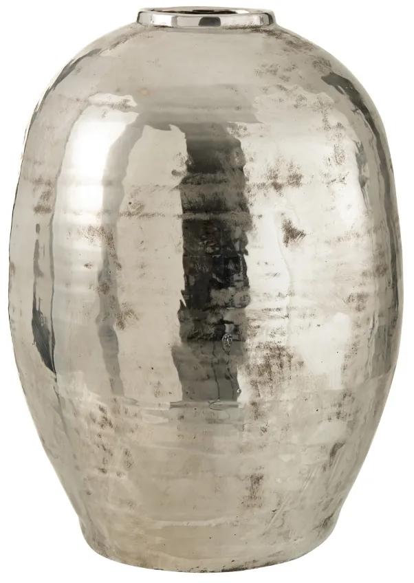 OnaDnes -20% Stříbrná keramická váza J-line Lihor 39 cm