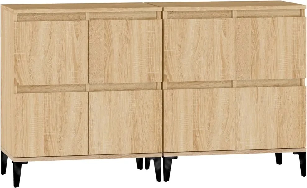 Příborníky 2 ks dub sonoma 60 x 35 x 70 cm kompozitní dřevo 3185762