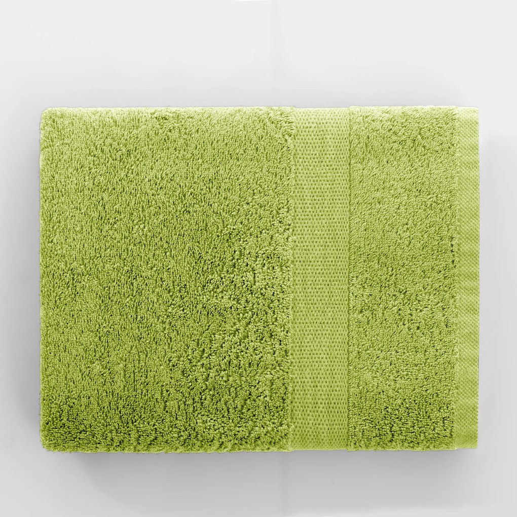 Bavlněný ručník DecoKing Mila 70x140 cm zelený