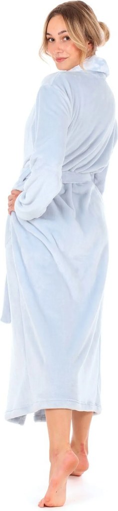 Flora ledově modrá - Dámský Župan s Límcem 25 56 5251 - S