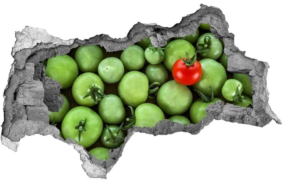 Wallmuralia Nálepka 3D díra Zralé rajče 95x73 cm