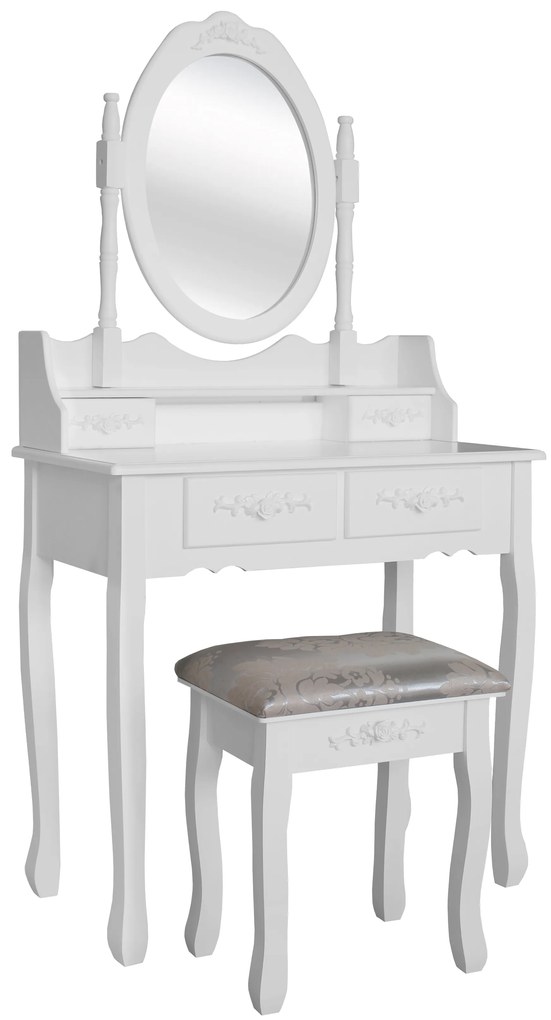 Chomik Toaletní stolek se zrcadlem + taburetem