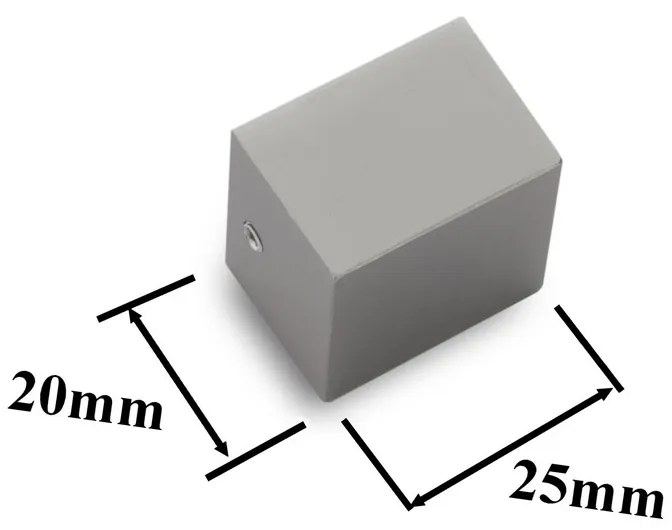 Garnýž kovová 140 cm jednořadá 20x20 klasik matná stříbrná