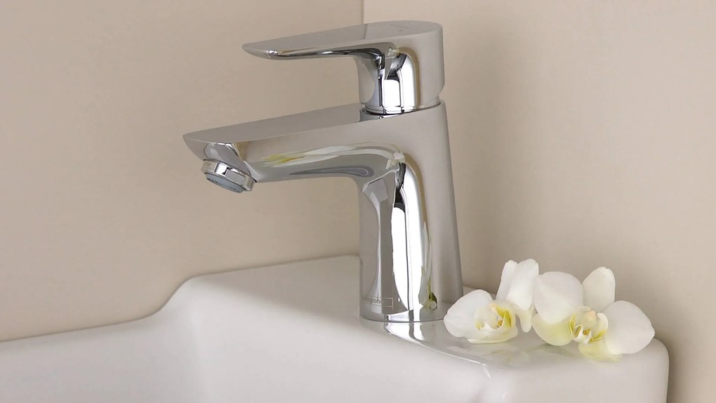 Hansgrohe Talis E, umyvadlová baterie 80 s odtokovou soupravou s táhlem, chromová, 71700000