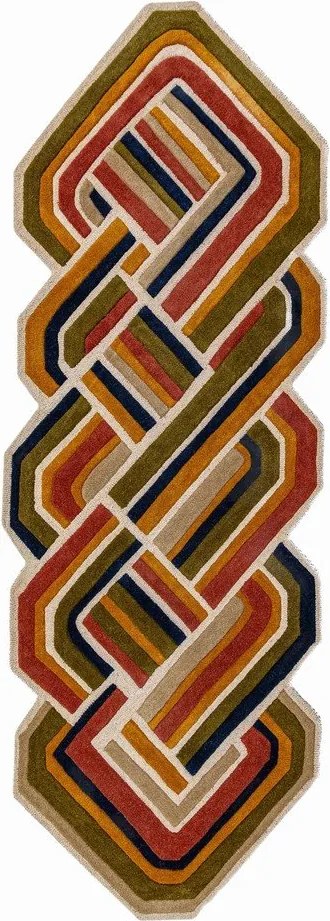 Ručně tkaný vlněný běhoun 80x300 cm Lattice Shaped – Flair Rugs
