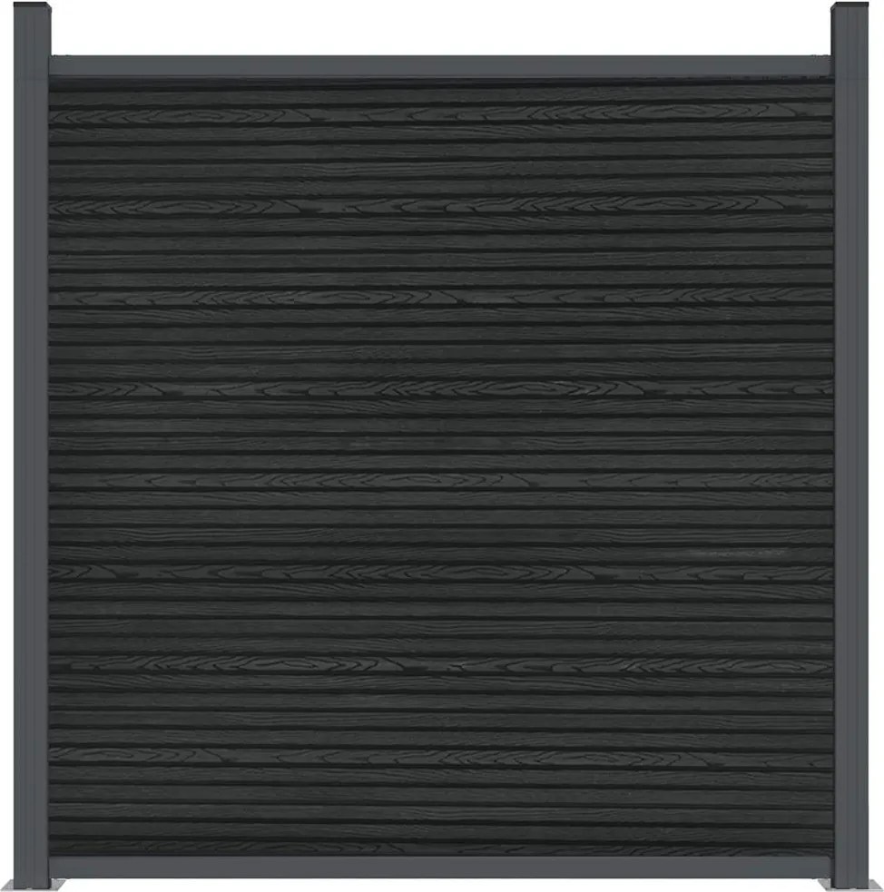 Plotový dílec šedý 872 x 186 cm WPC 3282793