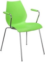 Kartell - Židle Maui s područkami - zelená