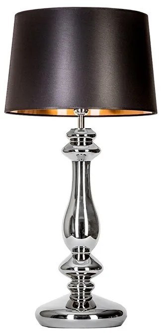 4concepts Luxusní stolní lampa VERSAILLES PLATINUM Barva: Černo-bílá