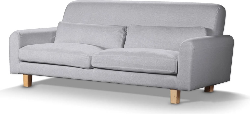 Potah na pohovku IKEA Nikkala krátký barva šedá látka pletený vzor