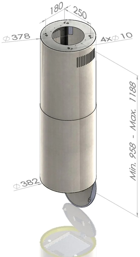 Ciarko Design Odsavač par Ciarko Design Tubus W White (CDW3801B)