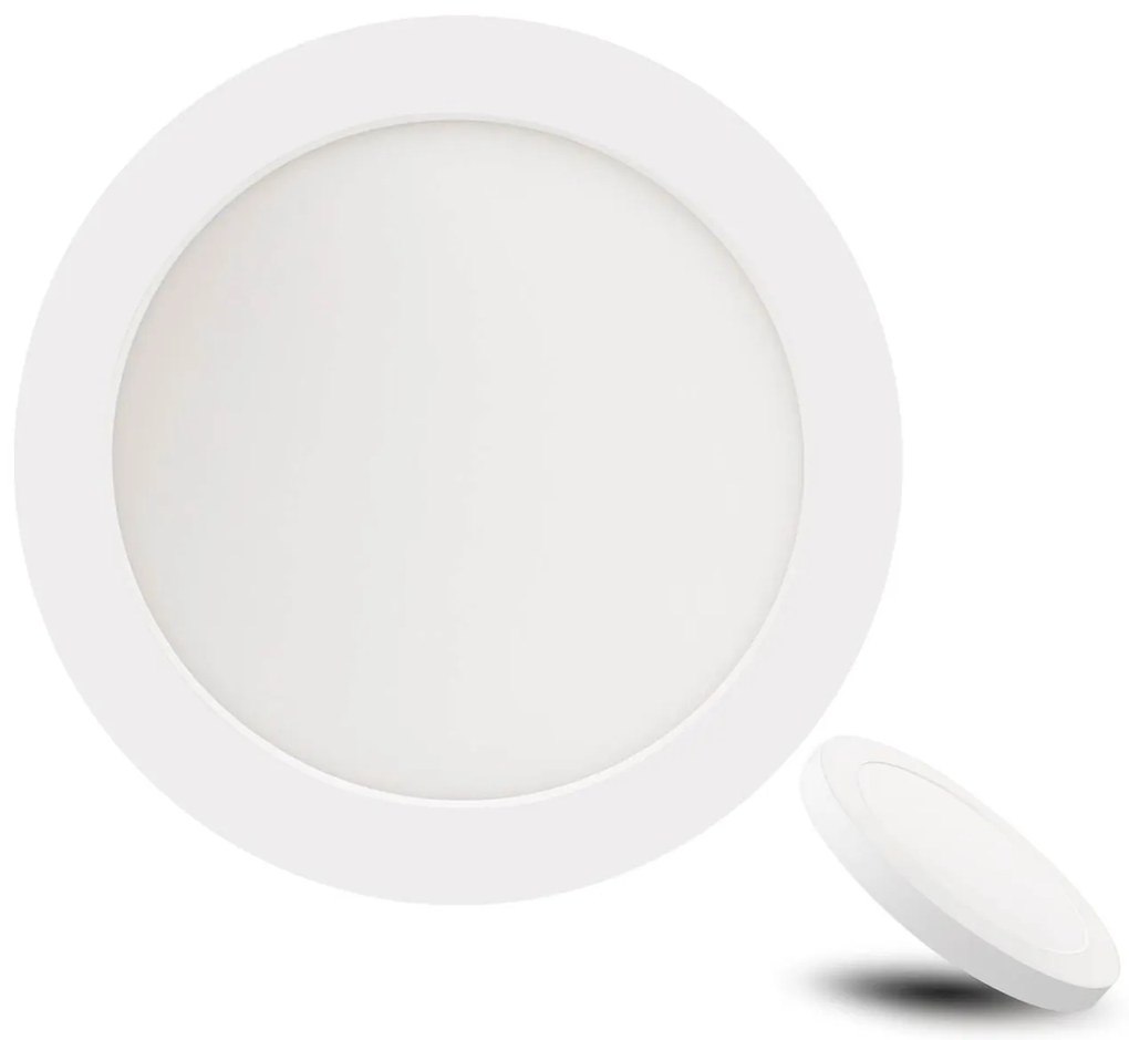Stropní přisazené / zápustné LED svítidlo MOON S B, bílé Top-light MOON S B Moon S B