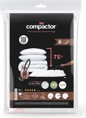 Compactor Bag Aspispace L 120 litrů / Sada 6 ks vakuových úložných pyt
