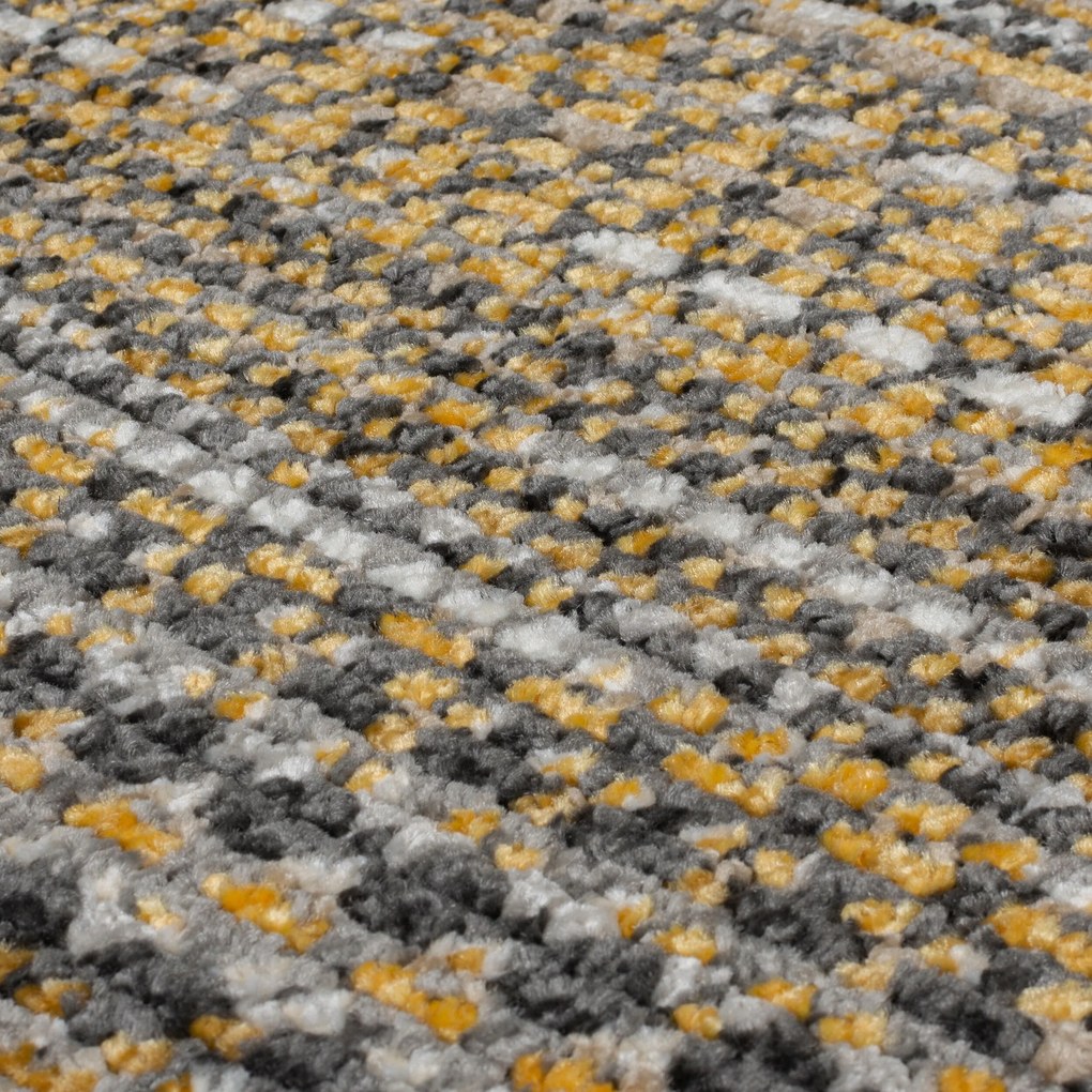 Flair Rugs, Kusový koberec Santiago Camino Yellow, 80x140, žlutá, ložnice