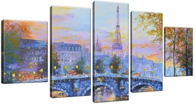 Tištěný obraz Na mostě v Paříži 150x70cm 3536A_5B