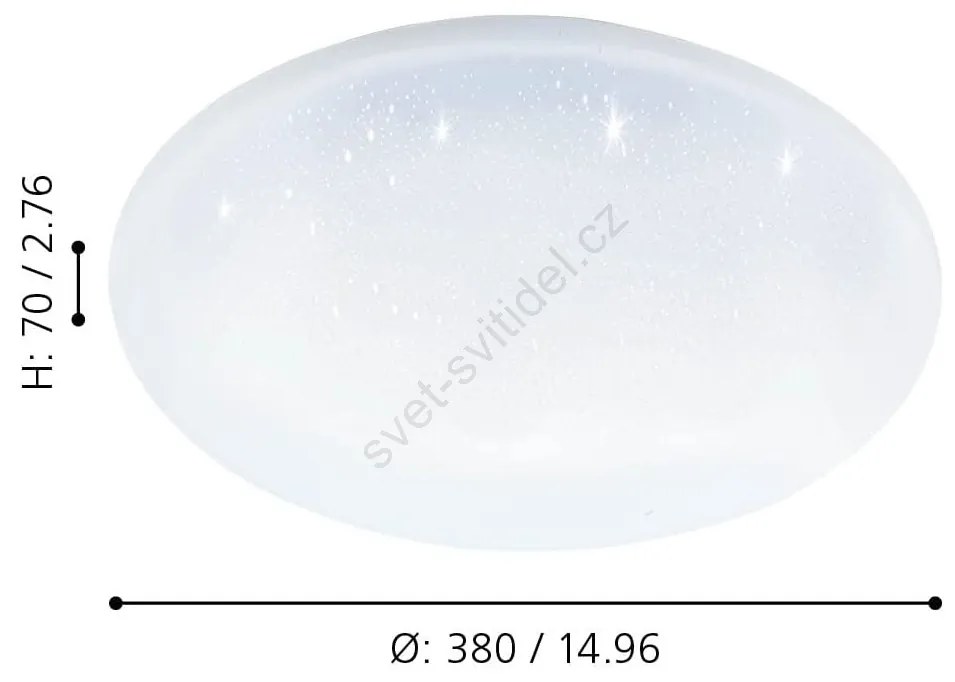 Eglo Eglo 900001 -LED Stmívatelné stropní svítidlo TOTARI-ZLED/19,2W/230V 2700-6500K EG900001