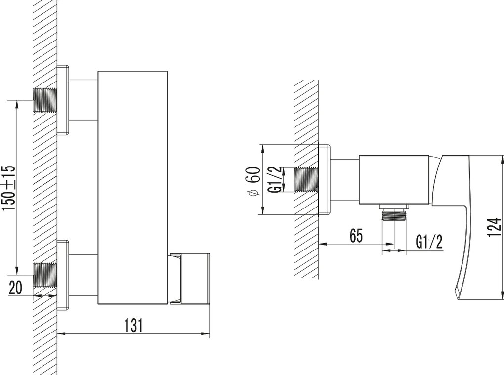 Sapho GINKO 1101-11B sprchová baterie černá mat