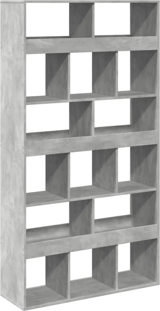 Knihovna betonově šedá 100 x 33 x 187,5 cm kompozitní dřevo 3309378