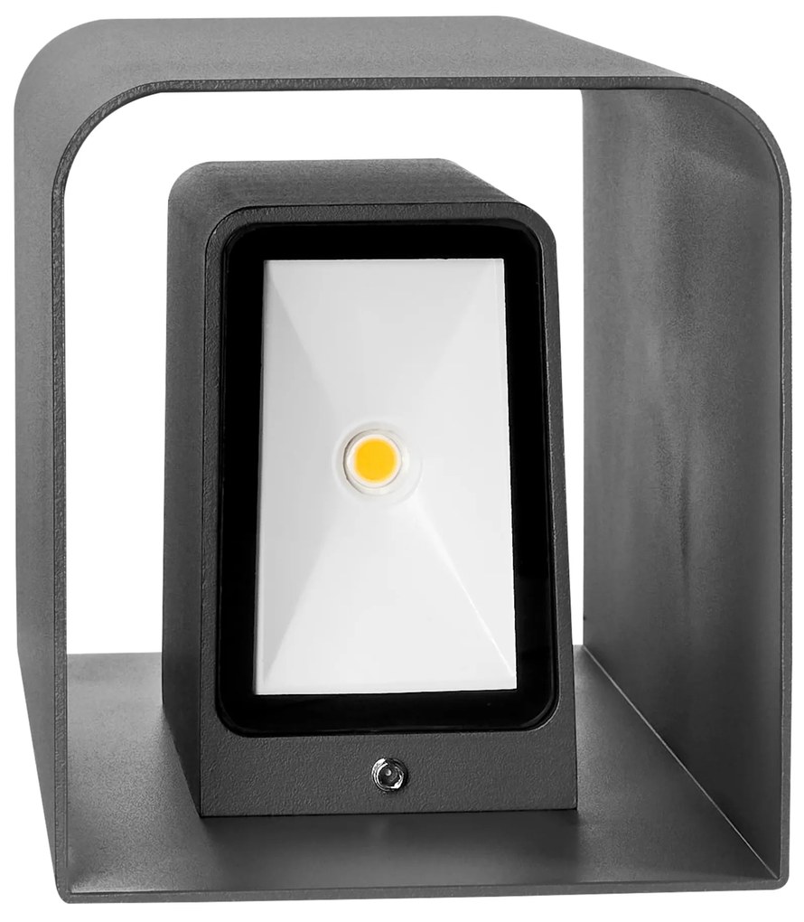 Trinity LILX0004 Venkovní nástěnné svítidlo Lugo Square LED 13,2W 3000K, antracit, výška 24cm, IP54
