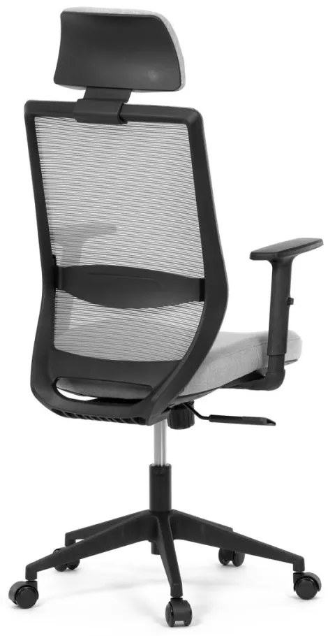 Kancelářská ergonomická židle SENA — síť / látka, černá / šedá