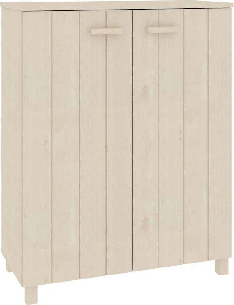 Botník HAMAR medově hnědý 85 x 40 x 108 cm masivní borovice 340516