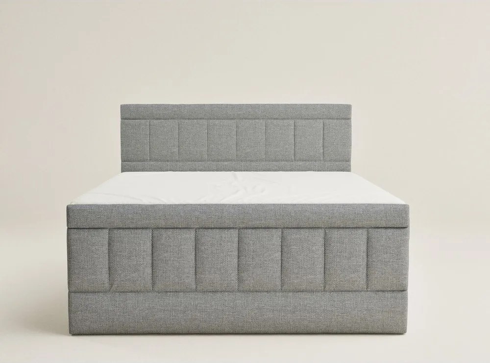 Šedá boxspring postel s úložným prostorem 160x200 cm Caya – Maison de Rêve