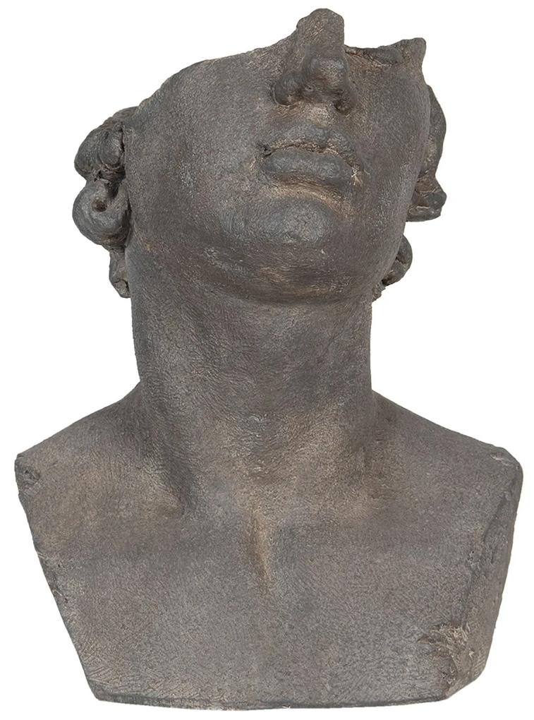 Kameninový květináč v designu antické busty Géraud  - 27*25*39 cm
