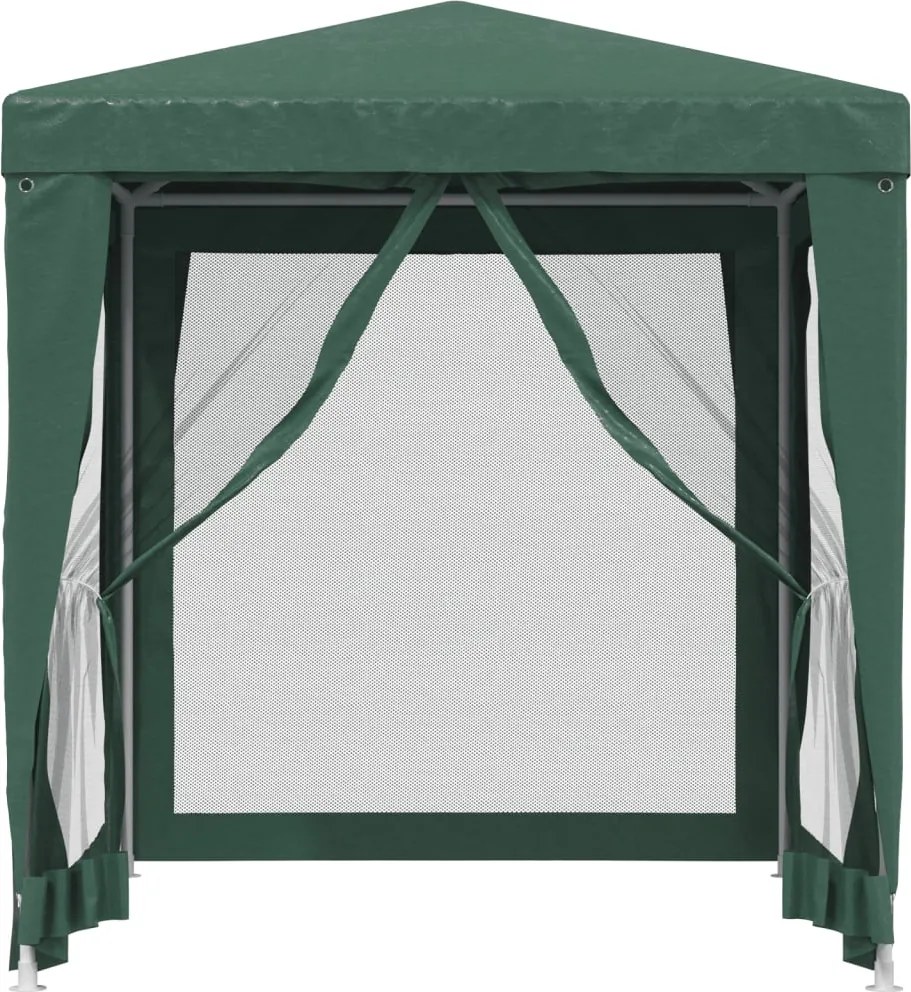 Party stan se 4 síťovanými bočnicemi zelený 2 x 2 m HDPE 319218