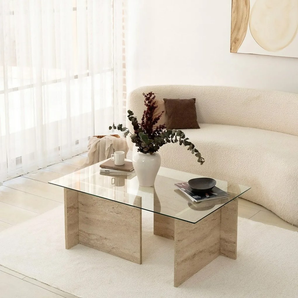 Konferenční stolek New Escape Travertine