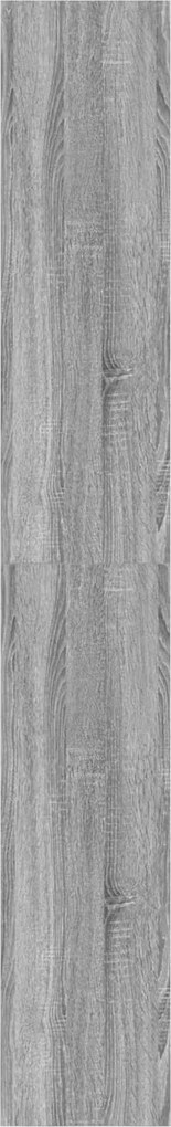 Knihovna 6 úrovní 80 x 30 x 198 cm Kompozitní dřevo Šedá Sonoma 3388356