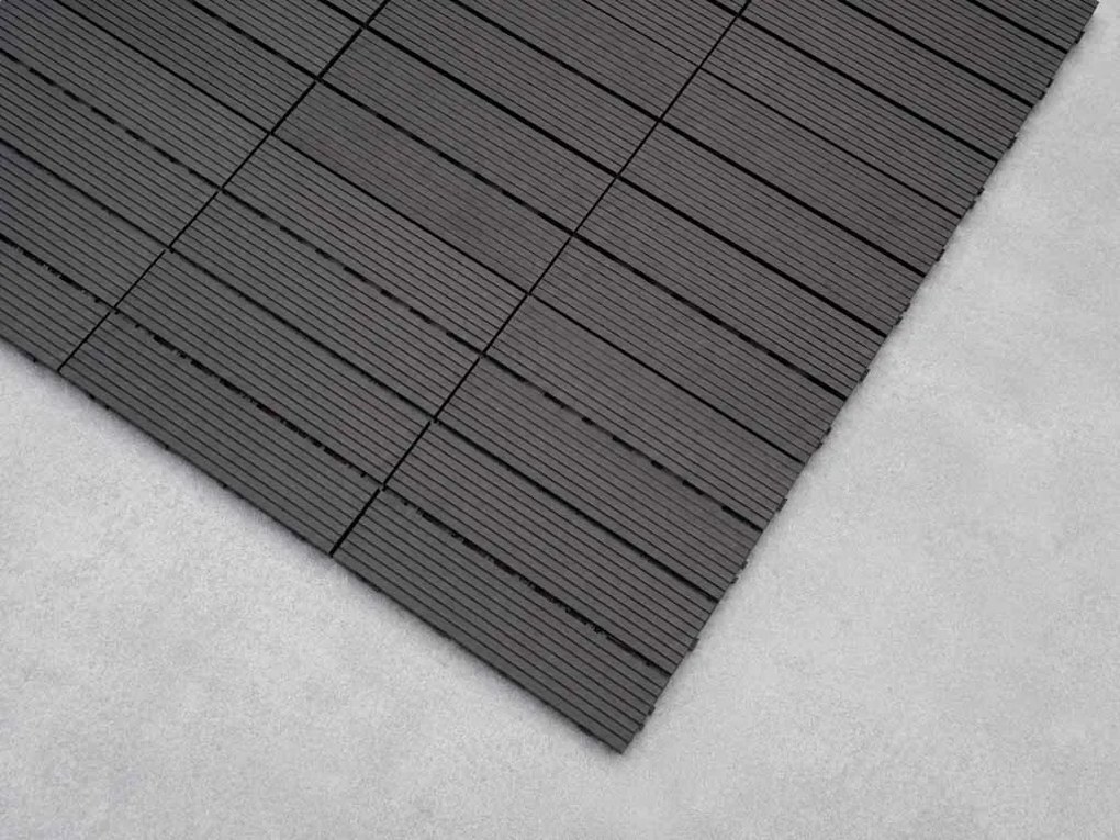 WPC dlaždice LEGI BASE 30 x 30 cm, antracit