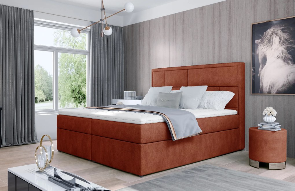 Meron boxspring postel 140X200 Materiál / Dekor: Kronos 19