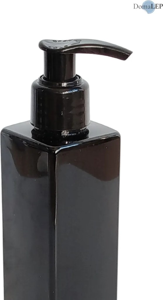 Dávkovač na mýdlo 250 ml černý s černou pumpičkou LUNA