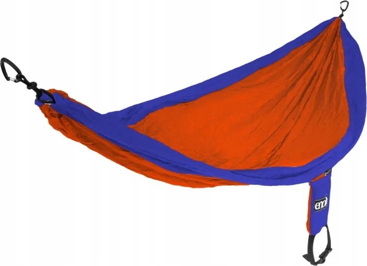 Turistická houpací síť Eno SingleNest Sapphire/Orange SH045 285x140 cm