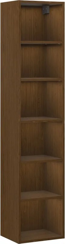 Mexen Box-A, vysoká koupelnová skříňka 35x44,2x160 cm, ořech, 91AX1-1600-300-1-86